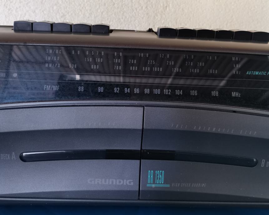 RADIO I DUPLI KASETOFON GRUNDIG RR 1350