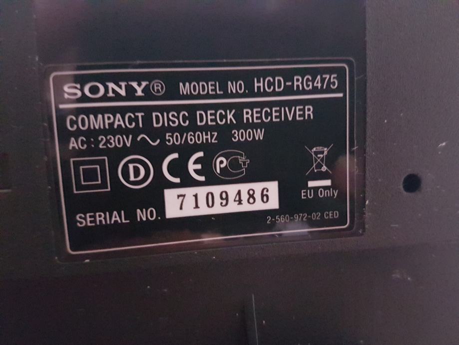 Sony MHC-RG475S