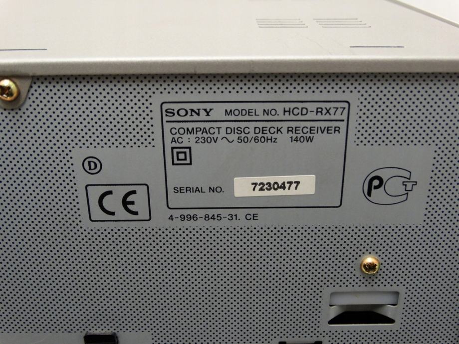 SONY RX77 hifi linija