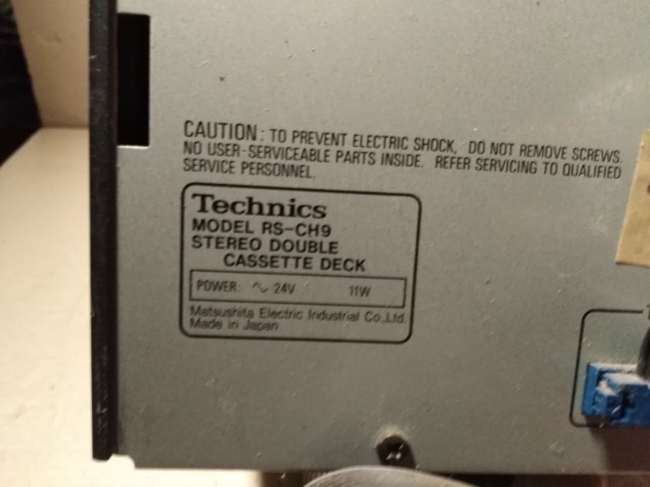 Technics RS-CH9 kazetofon