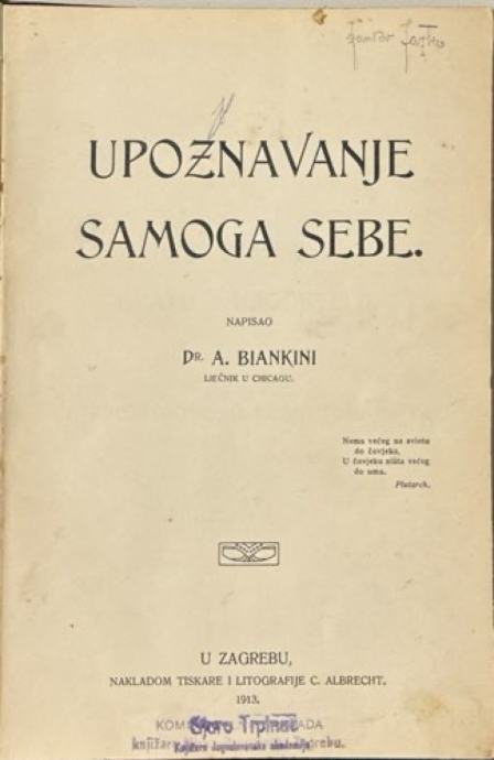 A. Biankini: Upoznavanje samoga sebe