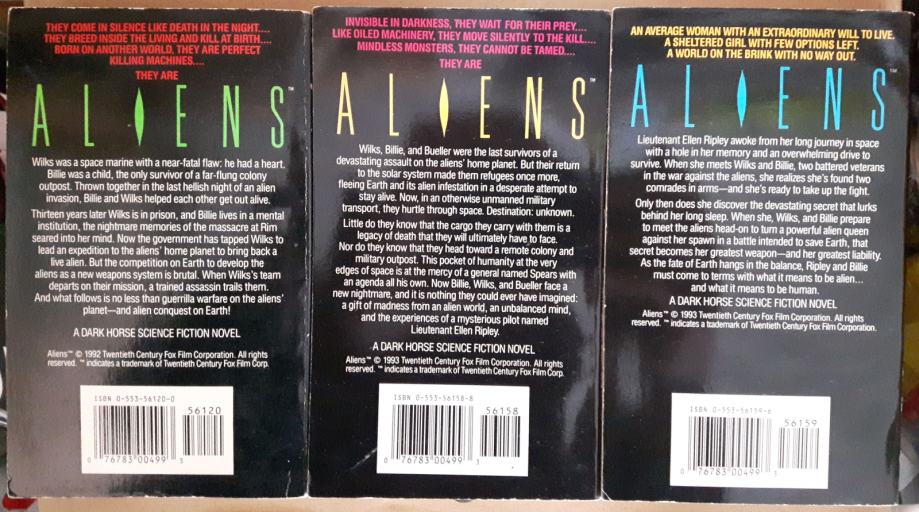 Aliens knjige novele 1, 2 i 3 Steve Perry