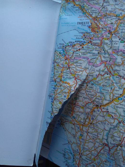 Auto karta Hrvatske, Slovenije i BiH