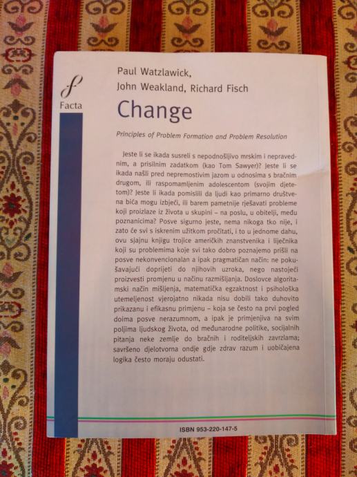 NA DRUGI NAČIN / Richard Fisch, Paul Watzlawick & John Weakland