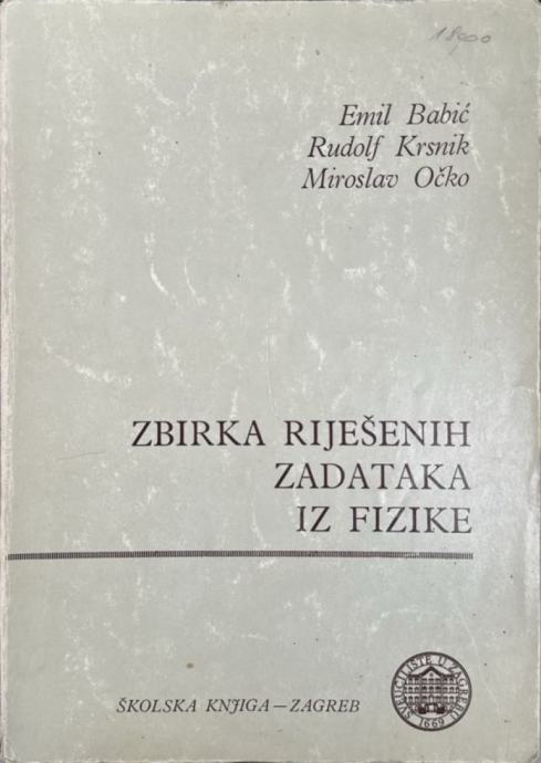 Emil Babić, Rudolf Krsnik, Miroslav Očko: Zbirka riješenih zadataka iz