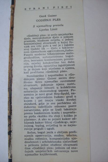 GODIŠNJI PLES - Gerd Gaiser