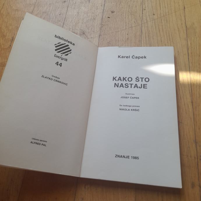 Kako što nastaje - Karel Čapek