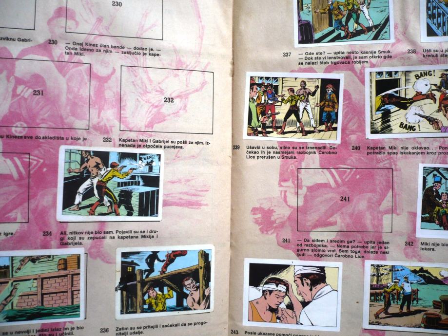 KAPETAN MIKI Album sa samoljepljivim sličicama Dnevnik Novi sad 1990