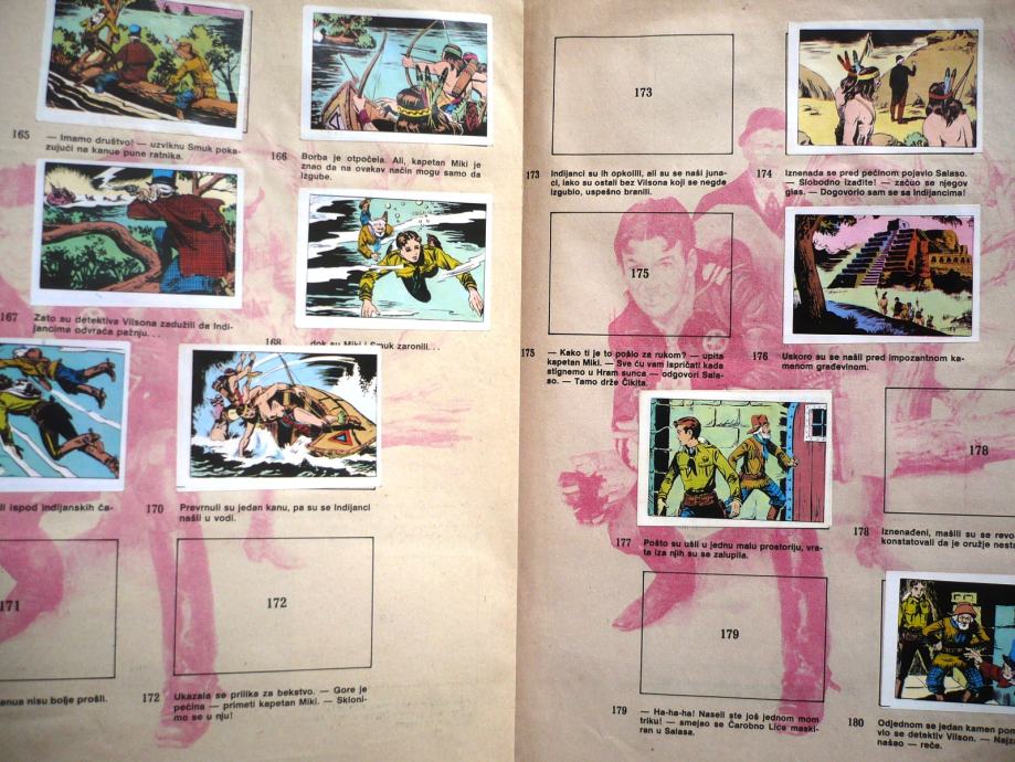 KAPETAN MIKI Album sa samoljepljivim sličicama Dnevnik Novi sad 1990