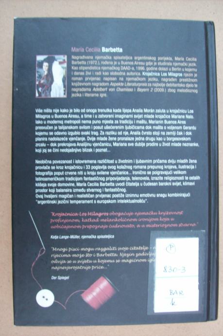 KROJAČNICA LOS MILAGROS - Maria Cecilia Barbetta