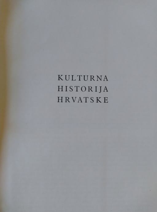 Kulturna historija Hrvatske - Zvane Črnja