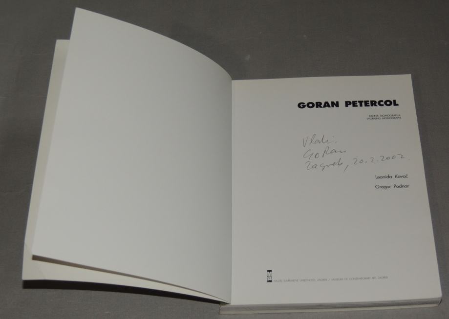 L. Kovač G. Podnar GORAN PETERCOL Radna monografija
