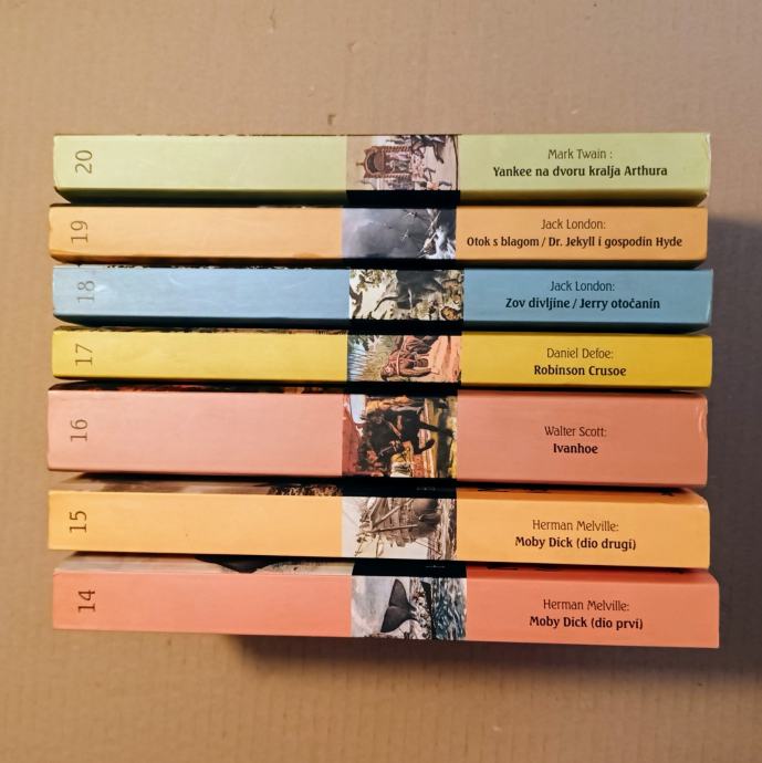 Lektira popularni klasici Jutarnji list - lot 21 knjiga