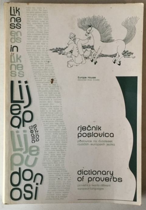 Lijepa lijepu donosi, Rječnik poslovica, Poslovice na dvadeset različi