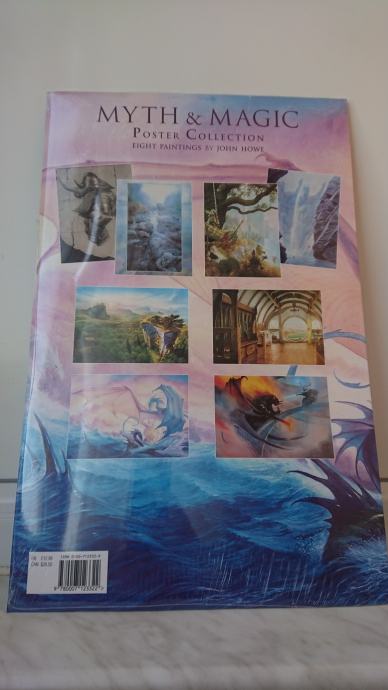 Myth & Magic poster collection, eight paintings by John Howe, NOVO
