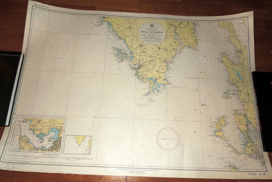 Nautička karta Pula Kvarner
