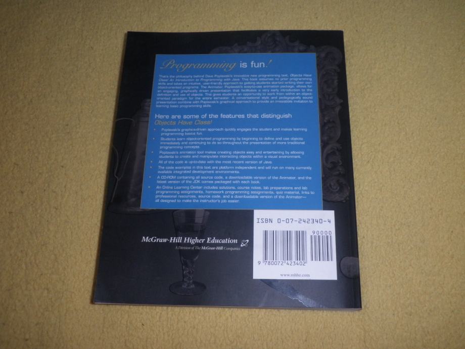 OBJECTS HAVE CLASS! - AN INTRODUCTION TO PROGRAMMING WITH JAVA