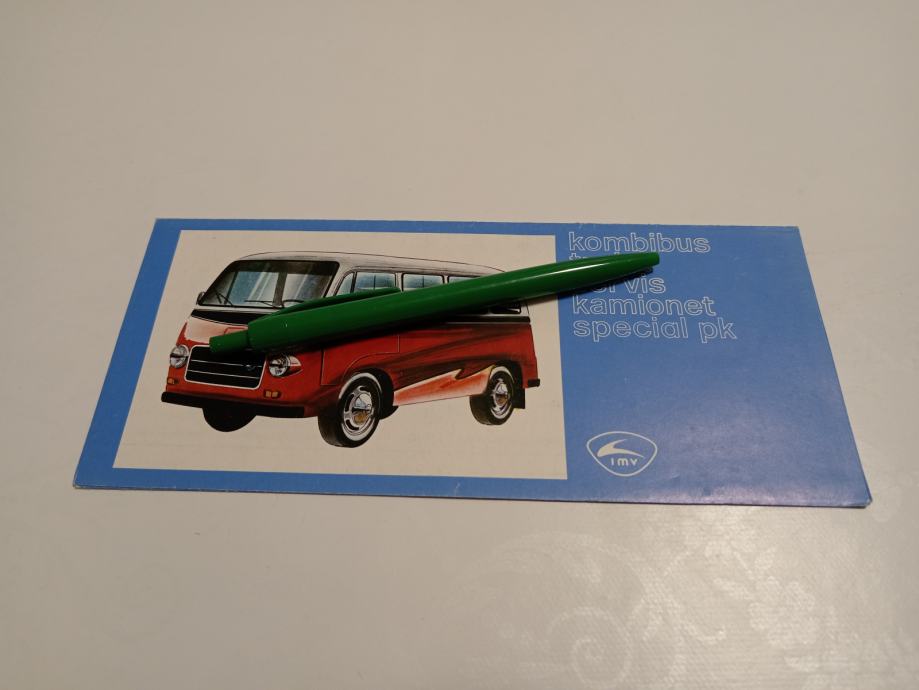 ORIGINALNI PROSPEKT IMV KOMBIBUS iz 1970-ih godina BROCHURE