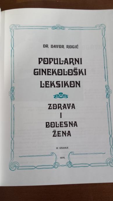 POPULARNI GINEKOLOŠKI LEKSIKON - dr. Davor Rogić