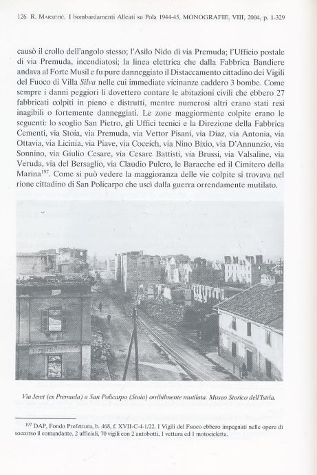 Raul Marsetič I bombardamenti alleati su Pola 1944-45 PULA
