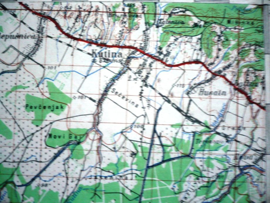 SISAK VOJNA TOPOGRAFSKA KARTA WAR OFFICE 1943