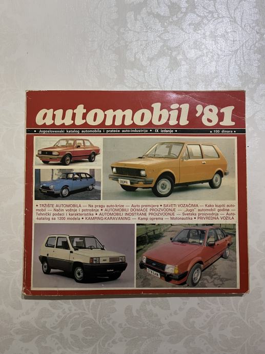 stari katalog automobil 1981.
