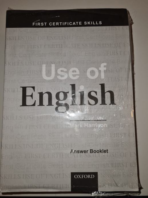 Use of English: answer booklet