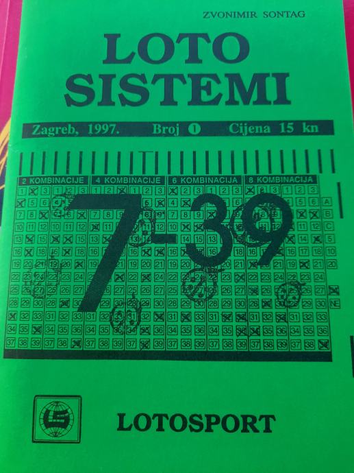 Z. Sontag LOTO: MALE TAJNE VELIKE IGRE + LOTO SISTEMI 7-39