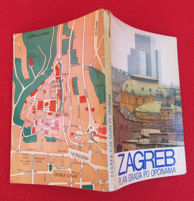 ZAGREB - PLAN GRADA, 1980.g.
