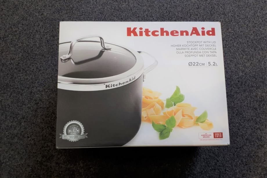 KITCHENAID LONAC 22CM, 5,2L, NOVO, R1, RATE, POVOLJNO!