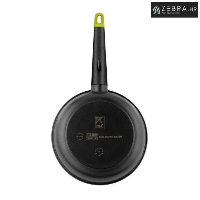 Tava BRA FOODIE 24CM Crna Metal Aluminij Ø 24 cm Ø 20 cm