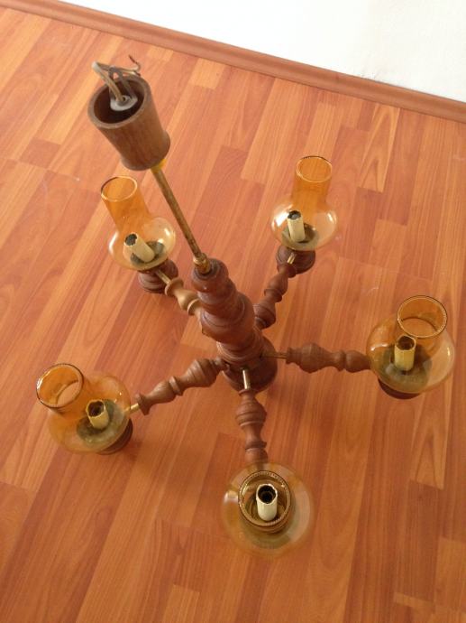 LUSTER drveni, rustikalni