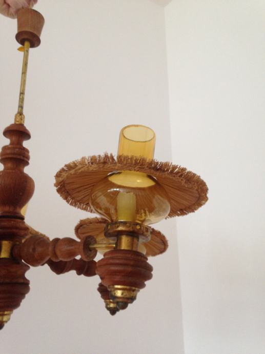 LUSTER drveni, rustikalni