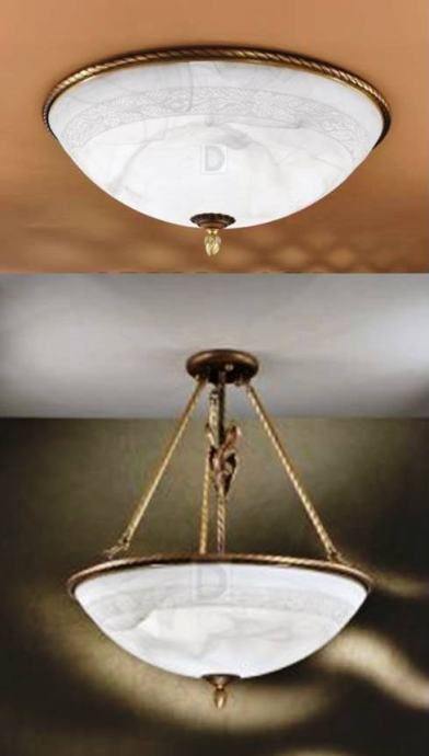 Rustikalni lusteri s elementima kovanog željeza i stakla - PRILIKA!