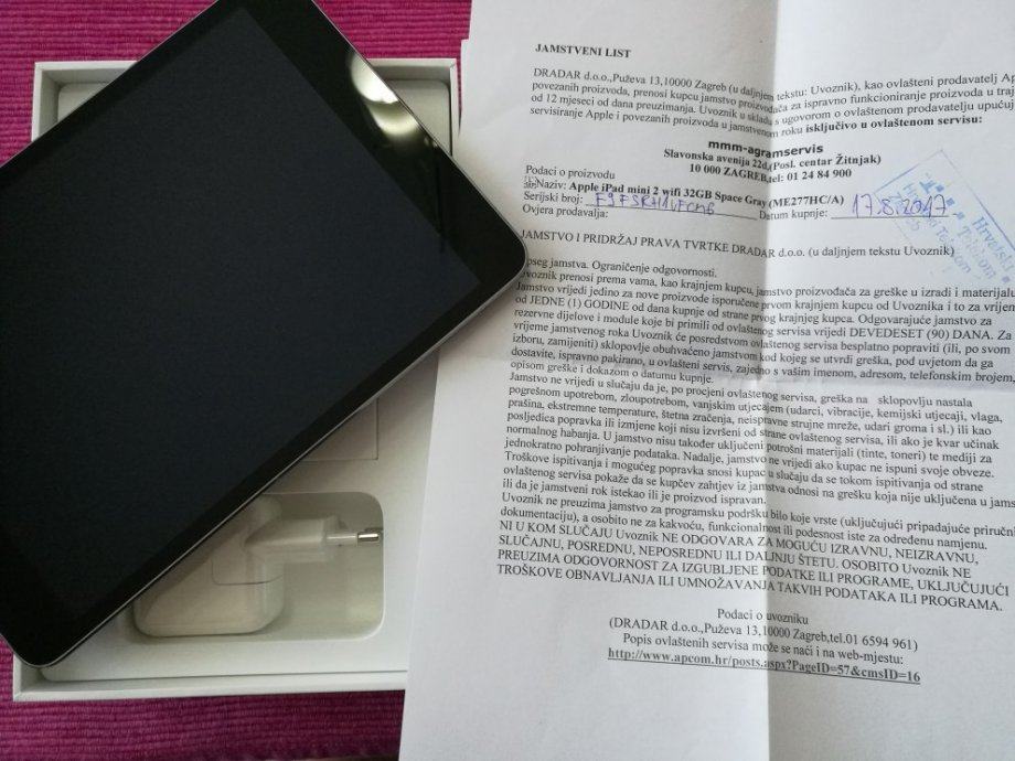Apple IPad Mini 2 32GB Space Gray NOV uzet u T-Com 18.08.17