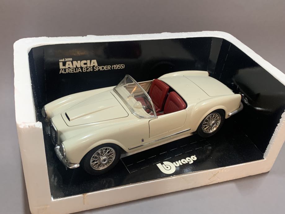 Lancia Aurelia B24 Spider iz 1955. Burago 1:18 Italy autic diecast
