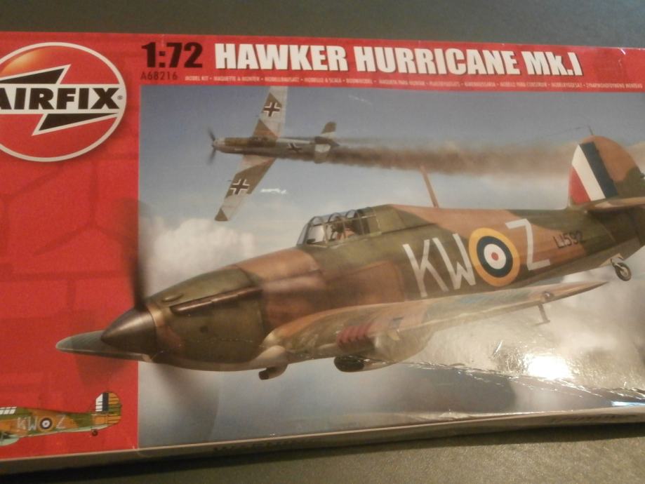 Hawker Hurricane Mk I (early), 1:72, Airfix