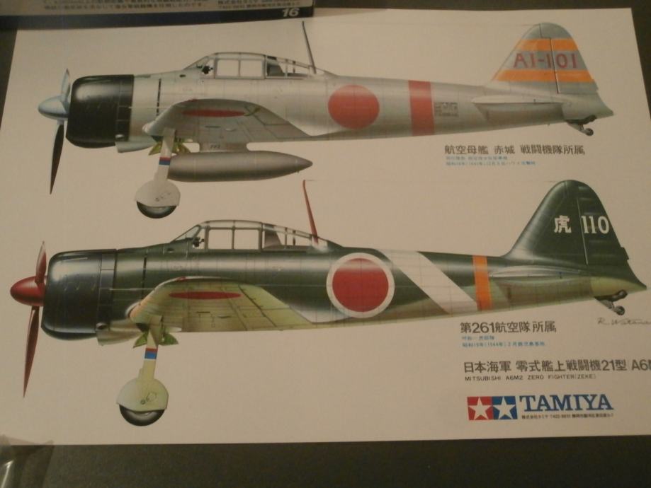 Maketa Mitsubishi A6M2 Zero, 1:48, Tamiya