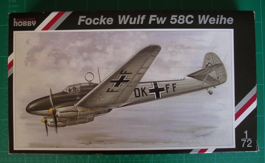 maketa model zrakoplova - avion Focke Wulf Fw 58C Weihe