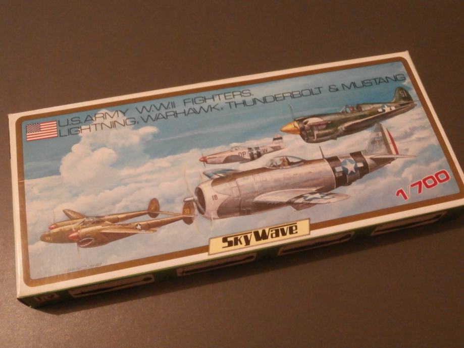 Set US Army WWII fighters , 1:700, Sky Wave / PIt Road