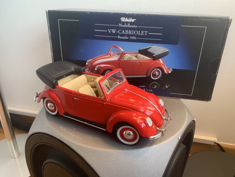 VW Buba Cabriolet Volkswagen Beetle iz 1951. Maisto 1:18 model autic