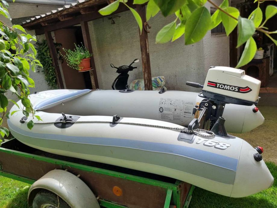 Gumeni čamac Sevylor sa motorom Tomos 3