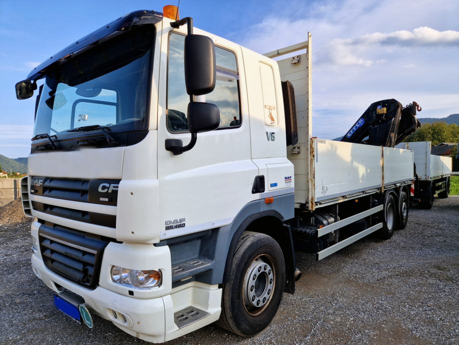 DAF CF 85.460 EEV Effer 255 + prikolica, 2014 god.