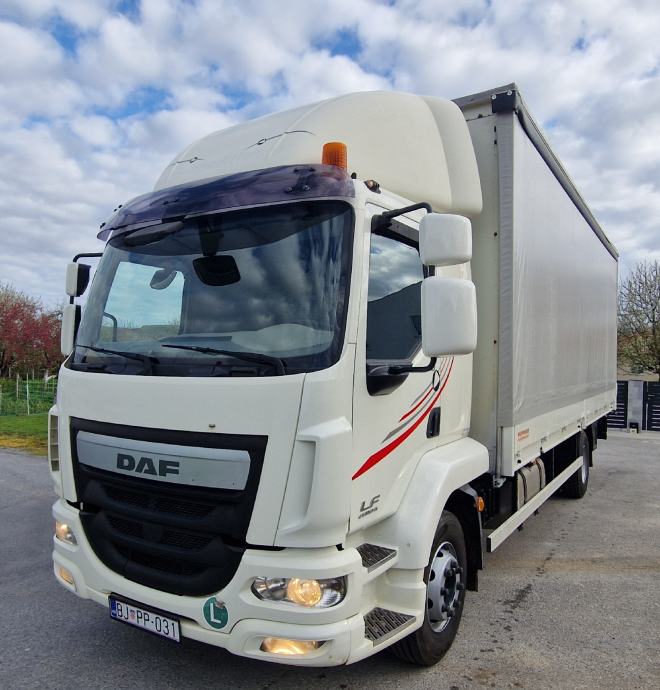 DAF LF 55.280 euro6, autmatik,16.tonac, rampa, NOVE gume, rolo cerada ...