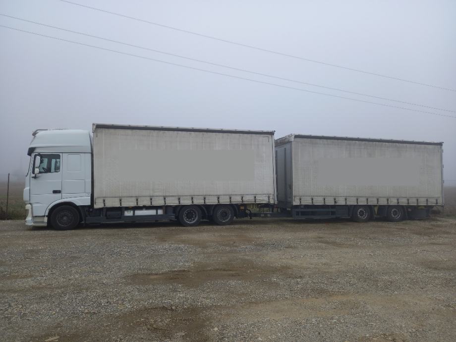 DAF XF 460 FAR tandem + SCHMITZ prikolica, 2014 god.
