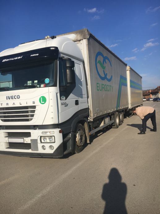 IVECO STRALIS tandem sa Schmitz prikolicom, 2007 god.