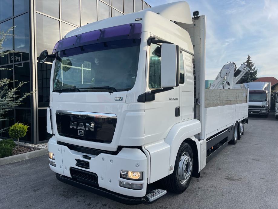 MAN TGS 26.400 eev 6x2 Niskopodni sa Kranom Euro Tirre 131 + Daljinski ...
