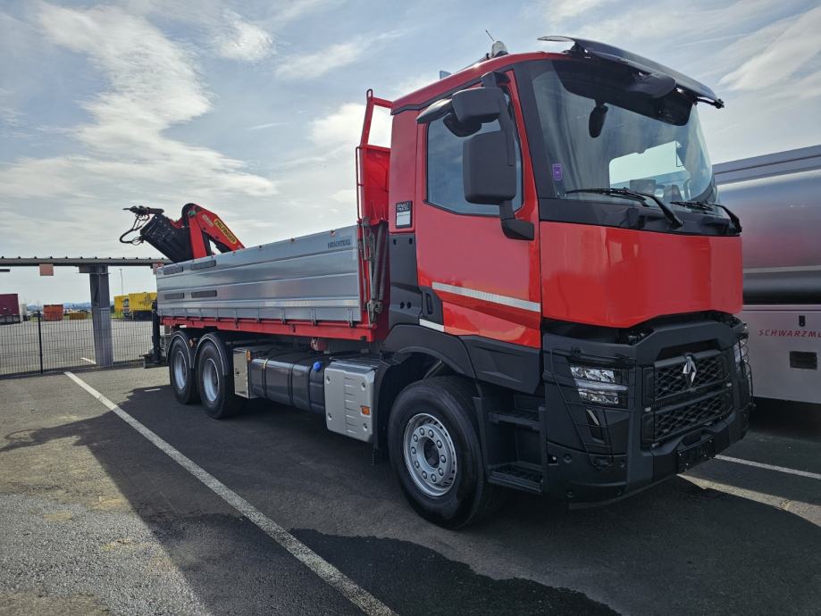 Renault C430 dvostrani kiper,palfinger 19001 5xizvlacenje, 2023 god.