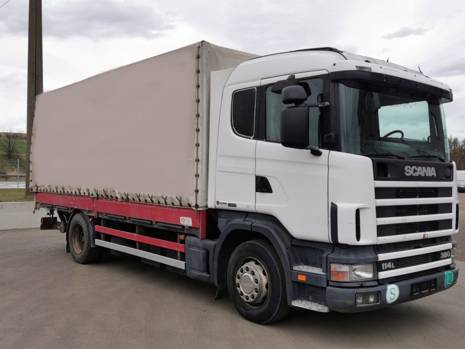 SCANIA R114 LB 4X2 NA EURO 3 s hydraulickým čelem, 2011 god.