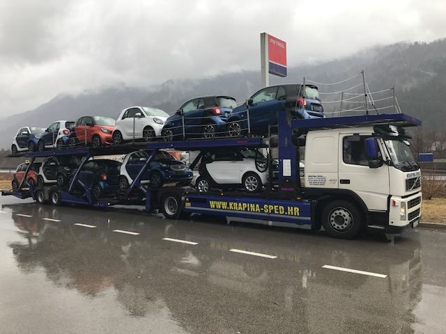 AUTOTRANSPORTER VOLVO FM 400+ROLFO, EURO 5, TOP STANJE, 2007 god.